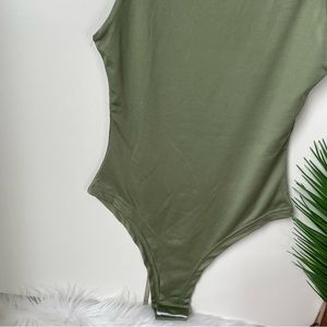 Tops | Basic Green Bodysuit | Poshmark
